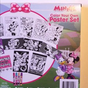 Disney | Accessories | Minnie Mouse Color Your Own 4 Poster Set | Poshmark